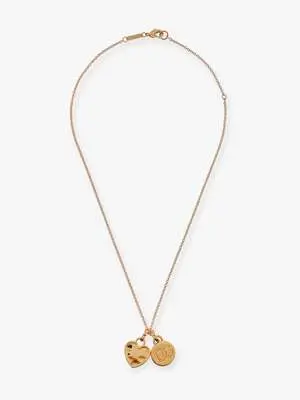 Dolce & Gabbana Gold Tone Metal Necklace With Charm - Multicolor