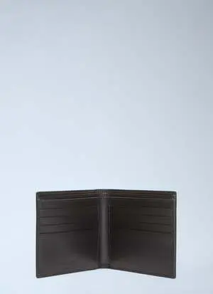 Saint Laurent Logo Print Bi-fold Wallet - Black