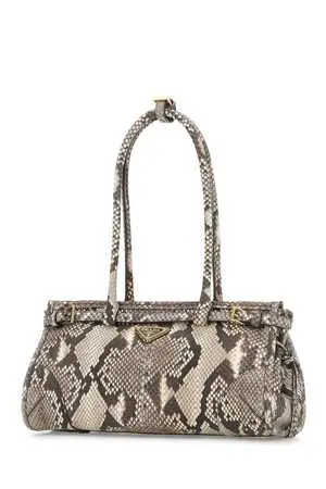 Prada Python Leather Shoulder Bag