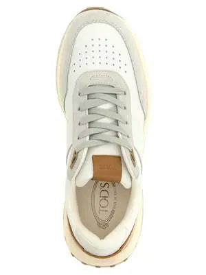 TOD'S Leather And Suede Sneakers