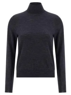 MAISON MARGIELA Wool Mélange Turtleneck Sweater - Blue