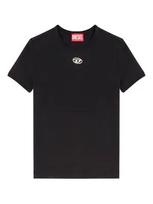 DIESEL® Black Embroidered Logo T-shirt - Multicolor