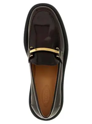 TOD'S Barretta Loafers In Brushed Calf Leather - Multicolor