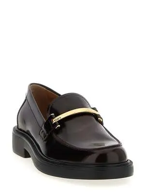 TOD'S Barretta Loafers In Brushed Calf Leather - Multicolor