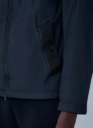 Stone Island Hooded Jacket With Compass Patch - Black