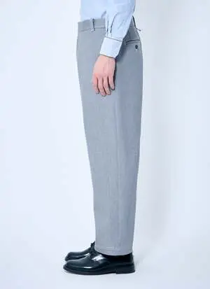Thom Browne Tailored Contrast Paneled Cotton Pants