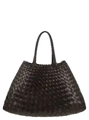Dragon Diffusion Santa Croce Woven Leather Bag - Brown