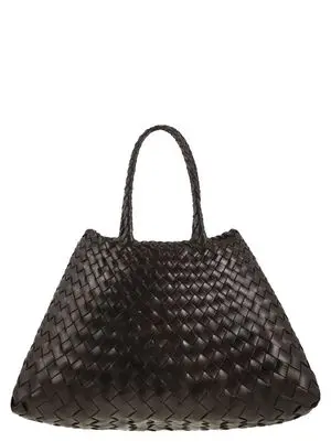 Dragon Diffusion Santa Croce Woven Leather Bag - Brown