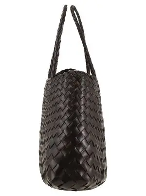 Dragon Diffusion Santa Croce Woven Leather Bag - Brown