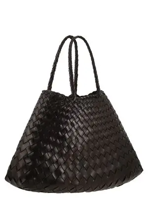 Dragon Diffusion Santa Croce Woven Leather Bag - Brown