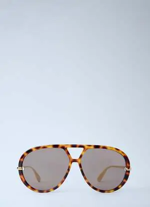 Bottega Veneta Aviator Sunglasses - Brown