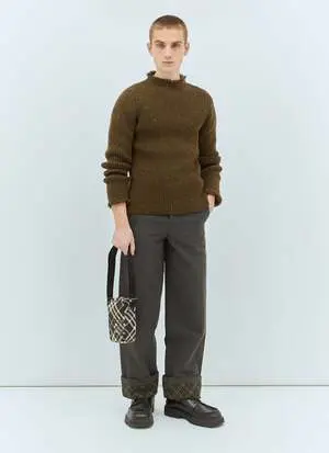 Burberry Fringed Wool Sweater