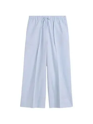 TOTEME Linen And Cotton Blend Trousers - Multicolor