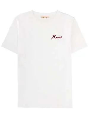 Marni Embroidered Logo T-shirt - White