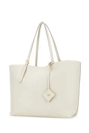 Mcm Shopper Bag With Logo Detail - Multicolor
