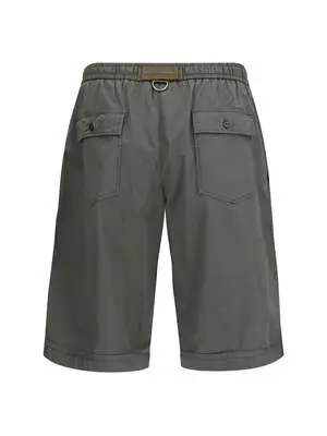 Dolce & Gabbana Cotton Drawstring Pocket Shorts - Gray