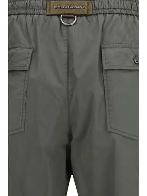 Dolce & Gabbana Cotton Drawstring Pocket Shorts - Gray