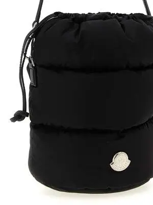 Moncler Caradoc Quilted Nylon Bucket Bag - Black