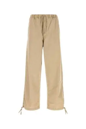 FERRAGAMO Cotton Blend Pants - Brown