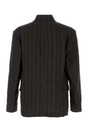 FERRAGAMO Embroidered Linen Blend Blazer