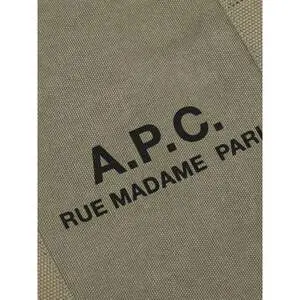 A.p.c. Cotton Canvas Tote Bag