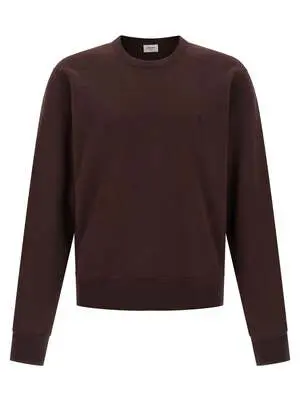 Saint Laurent Cassandre Embroidered Cotton Sweatshirt - Multicolor