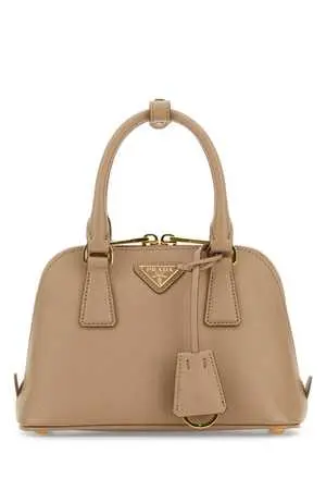 Prada Calf Leather Handbag - Brown