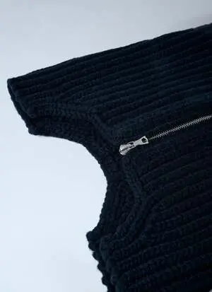 Dries Van Noten Zip-up Scarf - Black