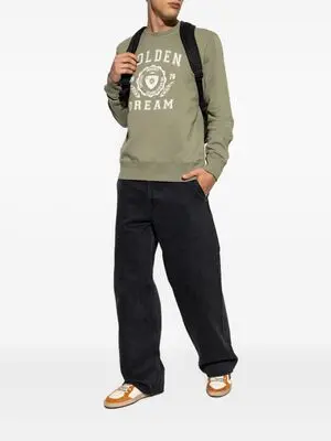 GOLDEN GOOSE Logo Cotton Sweatshirt - Multicolor