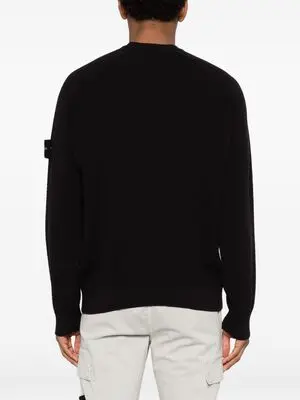 Stone Island Logo Cotton Crewneck Sweater - Multicolor