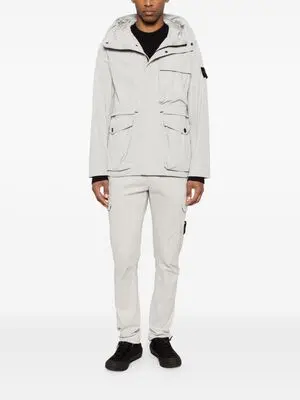 Stone Island Logo Cotton Crewneck Sweater - Multicolor