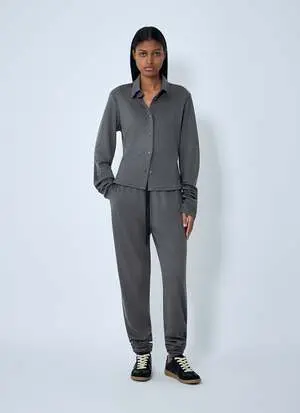 RIER Mini Polar Shirt Long Sleeve Wool Button-down