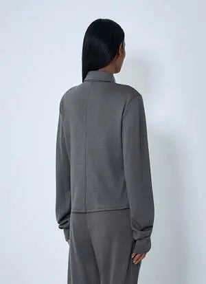 RIER Mini Polar Shirt Long Sleeve Wool Button-down
