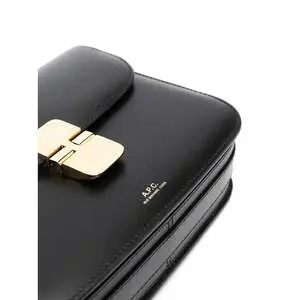 A.p.c. Leather Shoulder Bag - Black