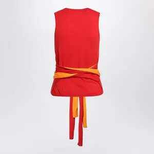 JW Anderson Tank Top With Waist Ties - Red