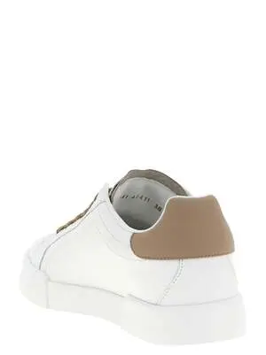 Dolce & Gabbana Portofino' Embellished Leather Sneakers