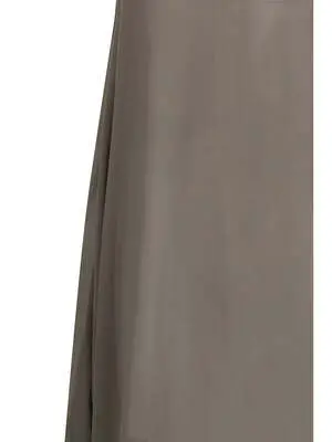Rick Owens Halter Silk Georgette Gown - Gray