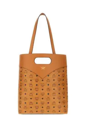 Mcm Shopper Bag With Monogram Pattern