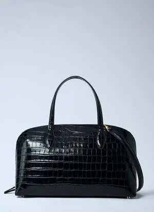 TOTEME Croc-embossed Leather Tote Bag