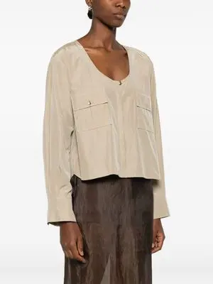 FORTE_FORTE Cotton Blend Blouse