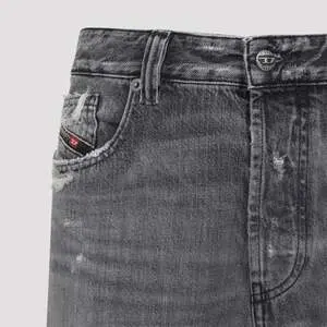 DIESEL® 1988 D-ark Grey Cotton Jeans - Gray