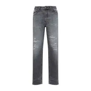 DIESEL® 1988 D-ark Grey Cotton Jeans - Gray