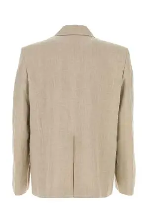 Séfr Beige Linen Donovan Blazer - Brown