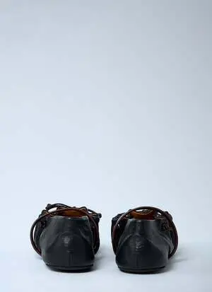 Marni Leather Round Toe Flat Shoes