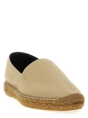 Saint Laurent Cotton Espadrilles With Cassandre Logo Embroidery