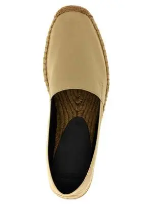 Saint Laurent Cotton Espadrilles With Cassandre Logo Embroidery