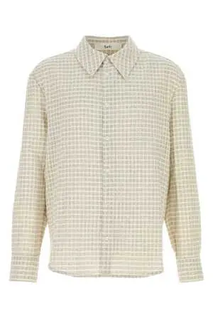 Séfr Embroidered Cotton Blend Wed Shirt