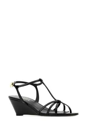 Prada Leather Platform Sandals