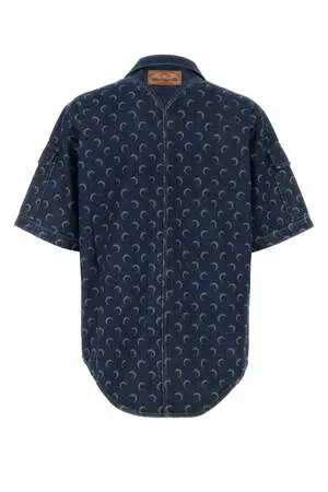 MARINE SERRE Printed Denim Shirt