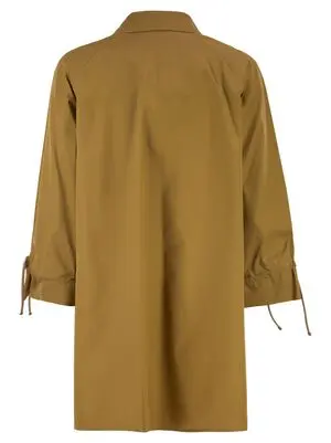 Max Mara Cotton Poplin Oversized Blouse With Drawstring Cuffs - Multicolor